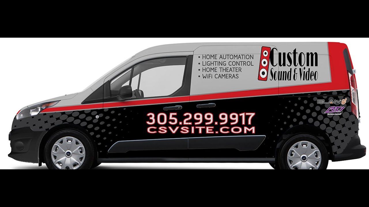 Miami Florida Ford Transit Connect Van Vinyl Car Wrap Advertising ...