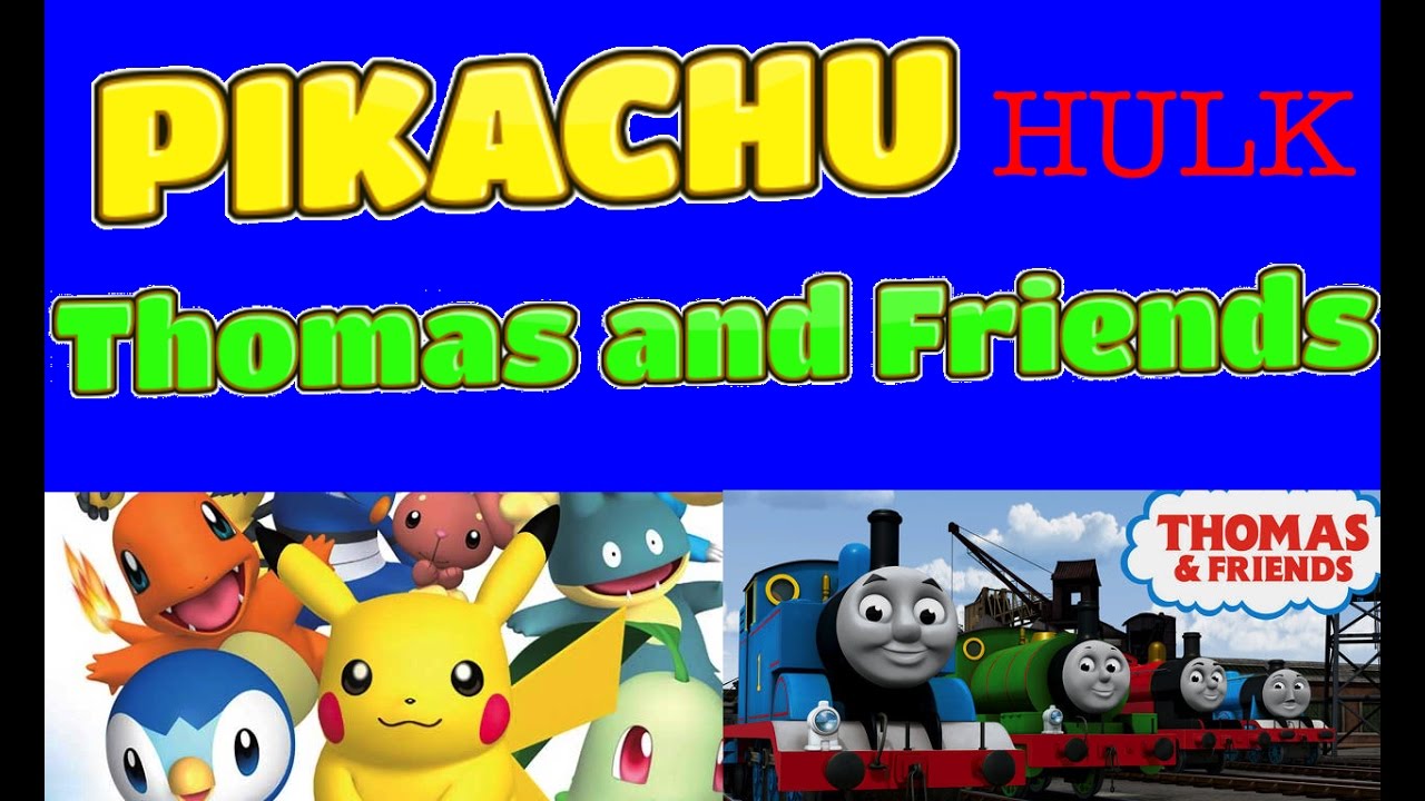 PIKACHU meets Thomas and Friends Toy Play - YouTube