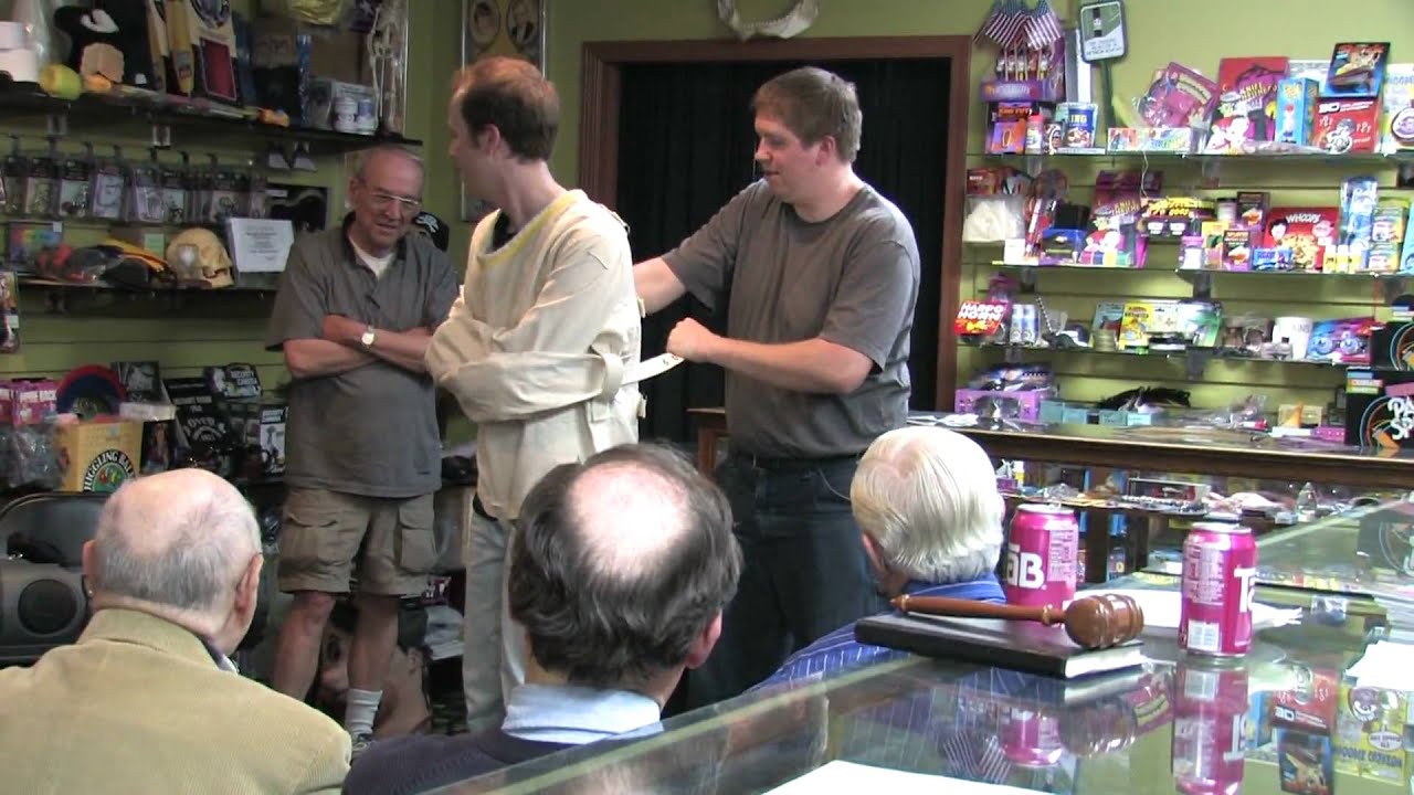 Strait jacket escape for Society of American Magicians 12 at Eagle ...