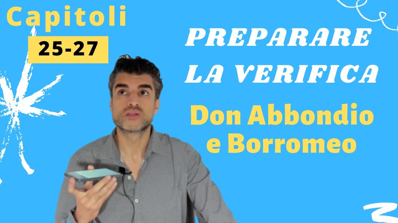 Borromeo e don Abbondio | Don Ferrante (Promessi sposi Capitolo 25 26 27) Preparare la Verifica ...