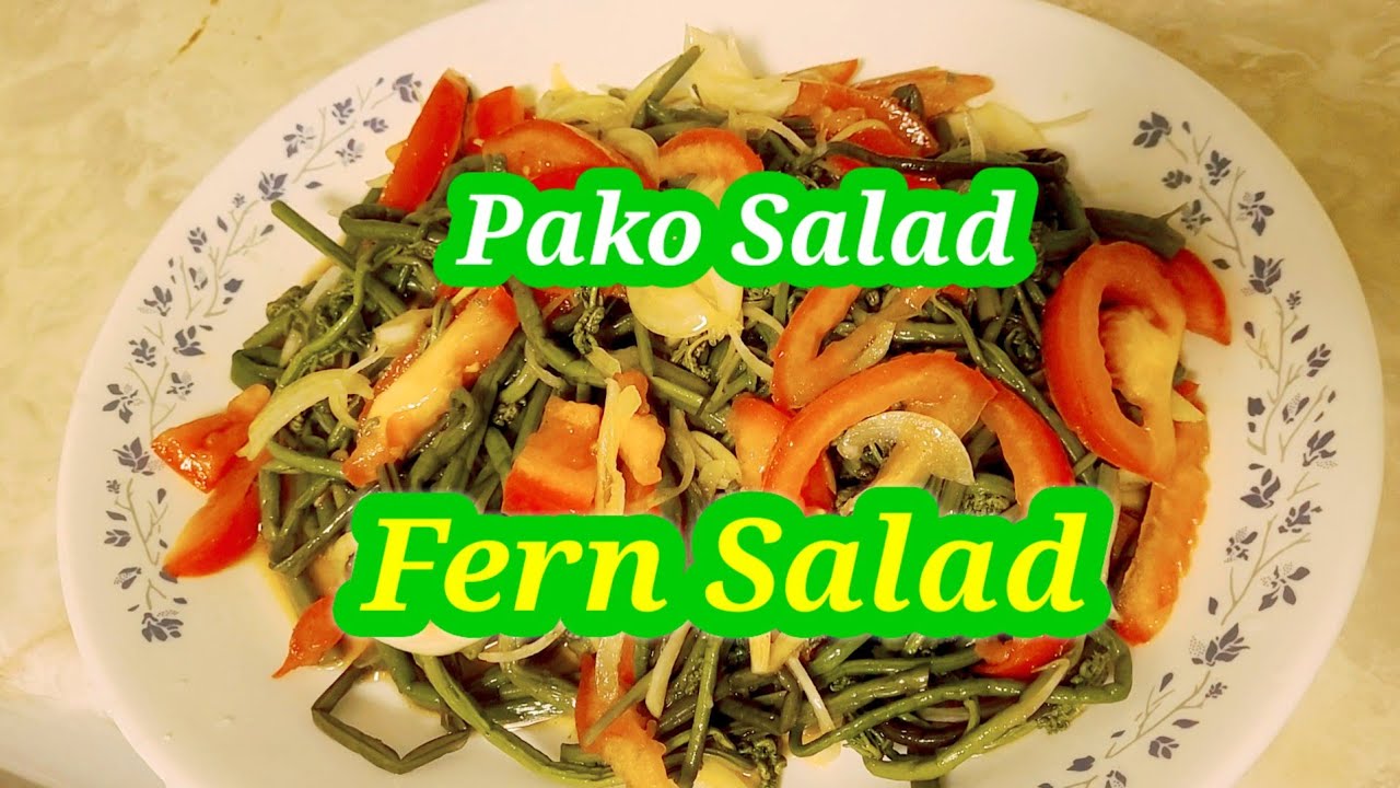 How to make Fern Salad or Pako Salad - YouTube