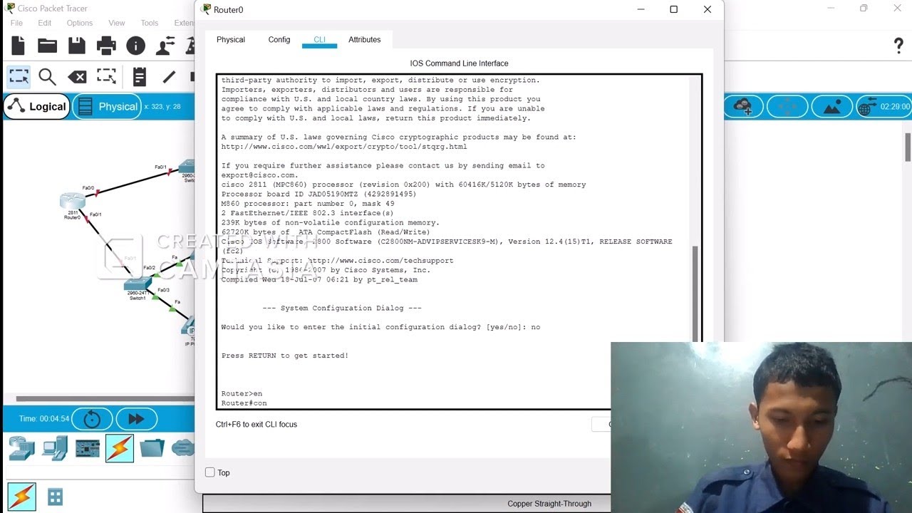 tutorial cara setting voip di simulasi jaringan cisco packet tracer ( via cli ) - YouTube