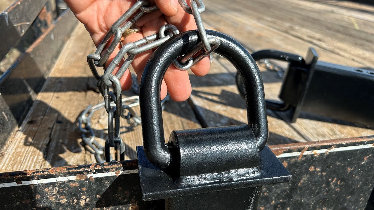 Secure Your Trailer! Stake Pocket D-Rings 4-Pack by VONLX - YouTube
