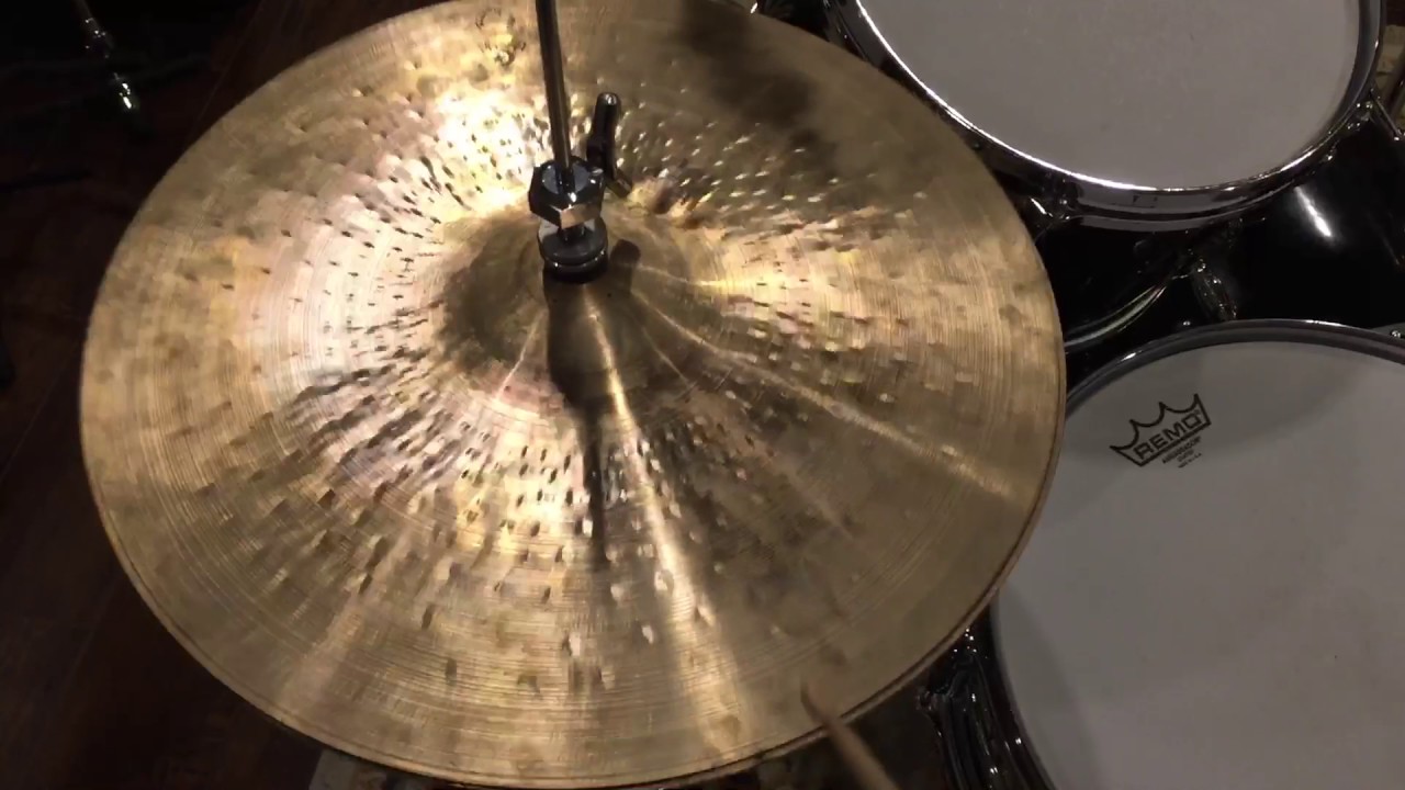 Vintage 15" Pasha 1960s Italian UFIP Hi-Hat Cymbals 826g & 860g #184 ...