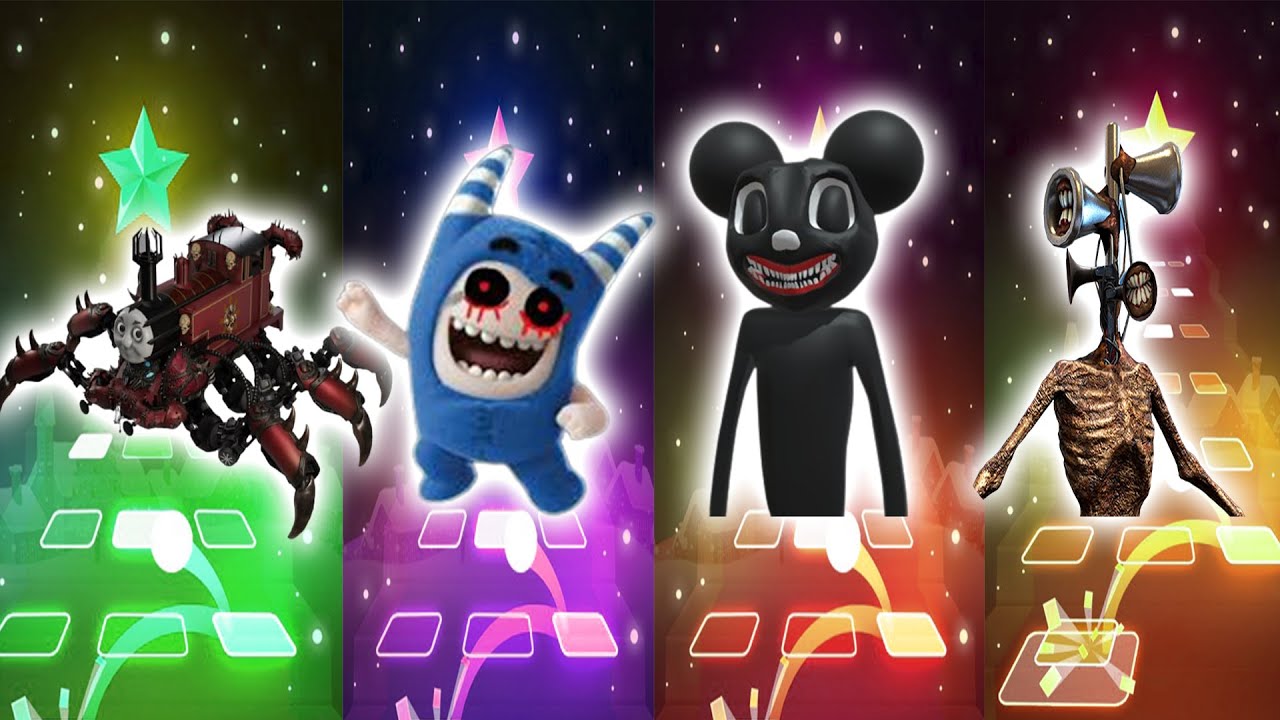 THOMAS TRAIN VS POGO EXE VS CARTOON RAT VS SIREN HEAD - YouTube