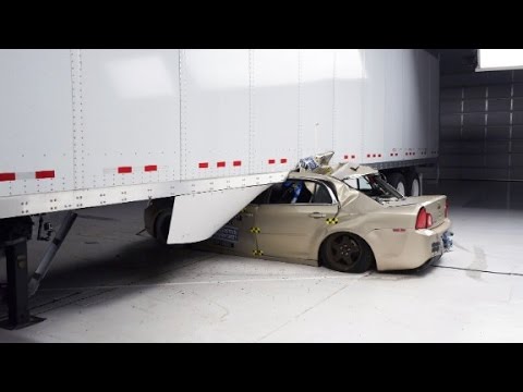 See how side guards could prevent truck crash deaths - YouTube