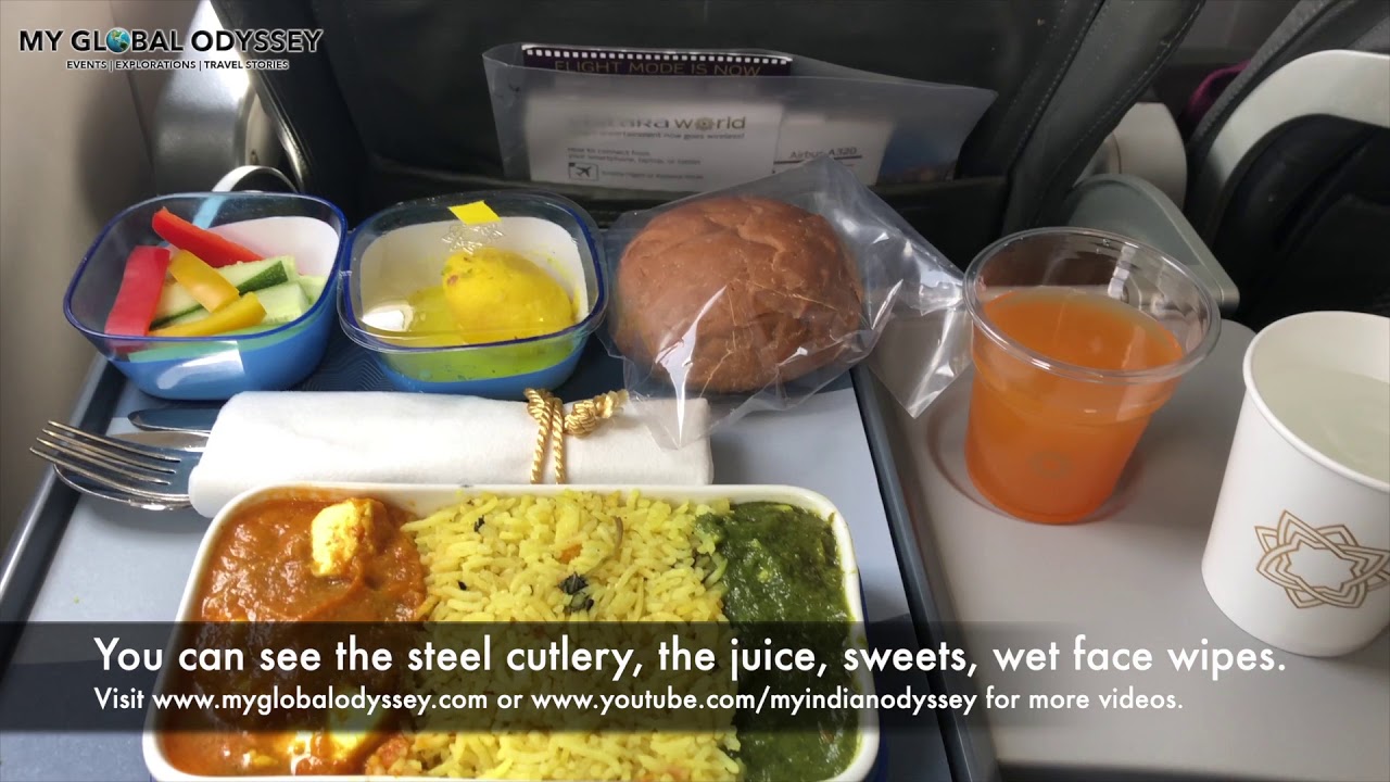 #Vistara Premium Economy Food - YouTube