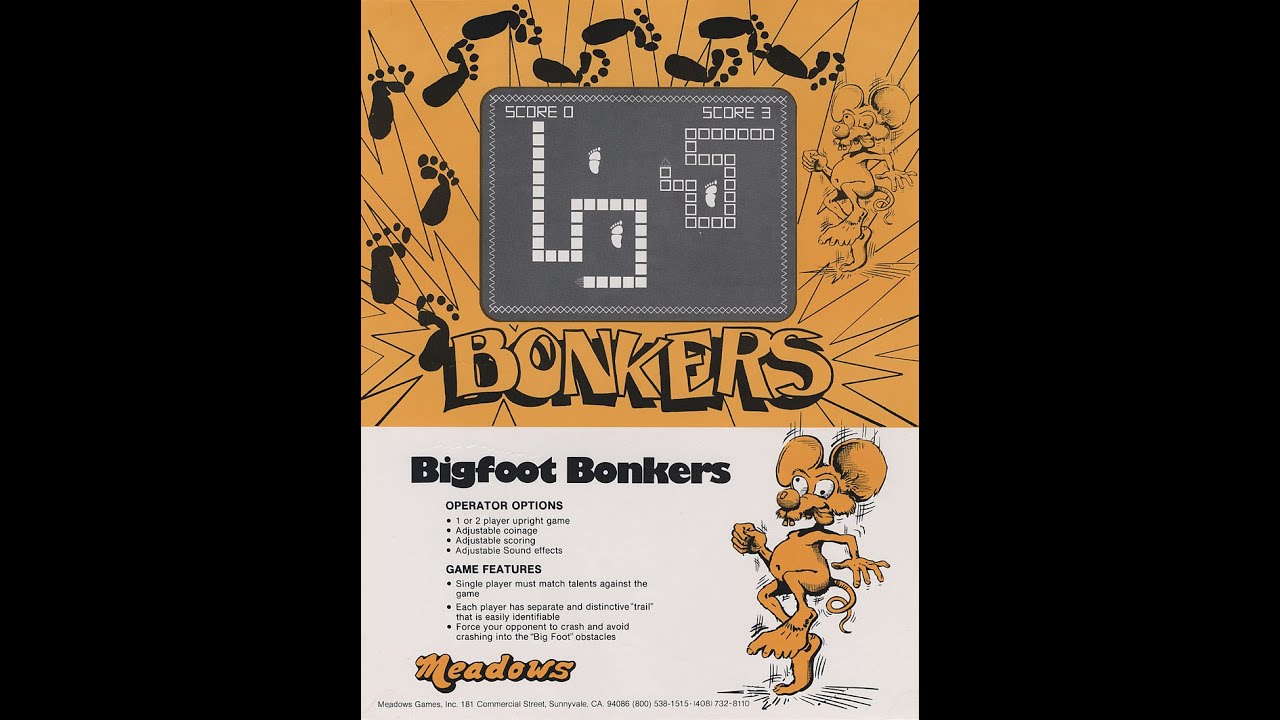 Bigfoot Bonkers (Arcade) 1976 - YouTube