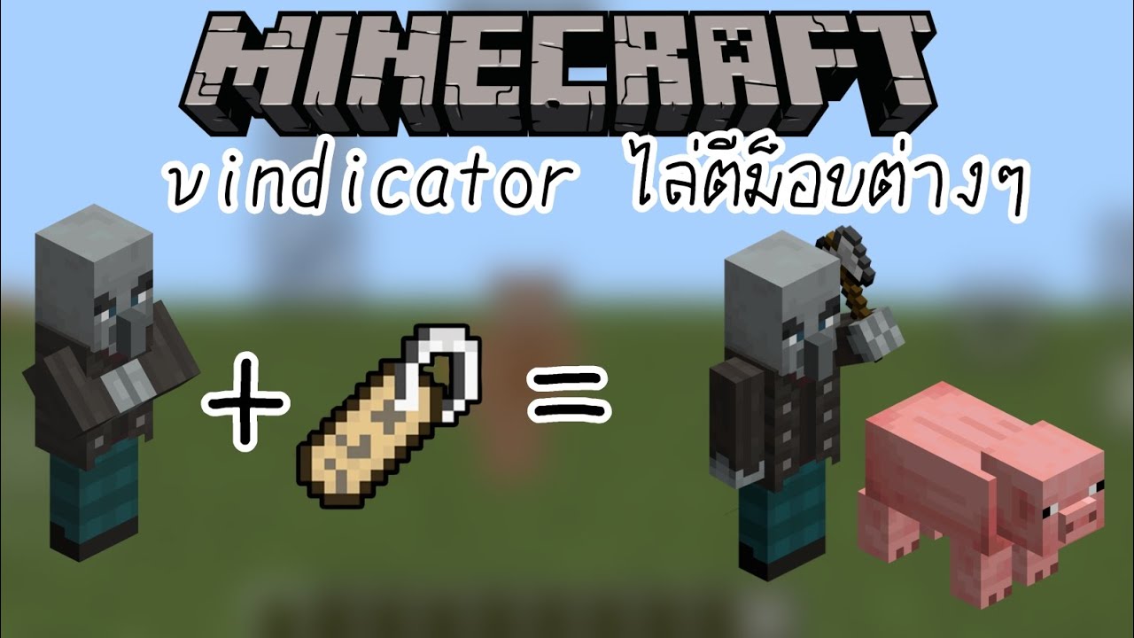 ผมพึ่งรู้การตั้งชื่อของ vindicator Minecraft - YouTube