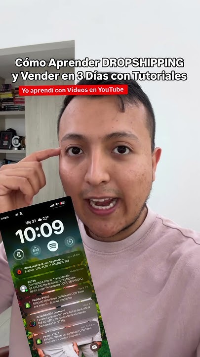 Como Aprendí Dropshipping y conseguí mi Primera Venta en 3 días con Tutoriales de YouTube - YouTube