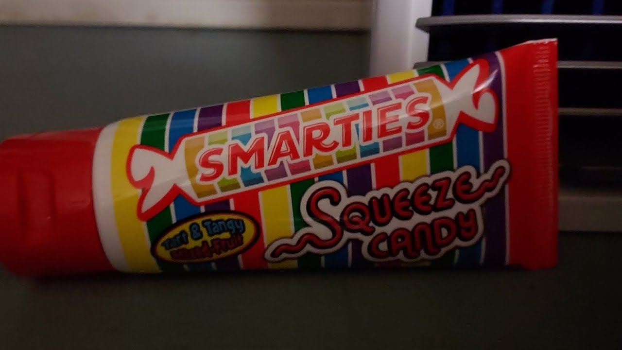 Josh's Snack & Candy Reviews SMARTIES Squeeze Candy - YouTube
