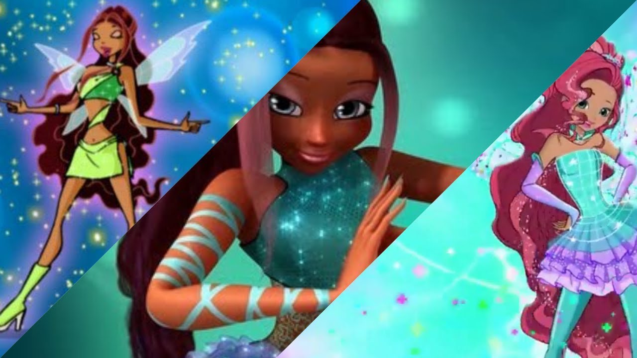 Winx Club - Aisha All Transformations Up To Cosmix! - YouTube