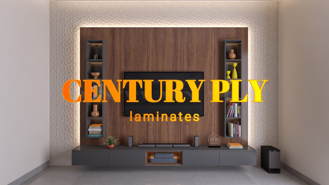 TV UNIT RENDERING WITH CENTURY PLY LAMINATES - YouTube