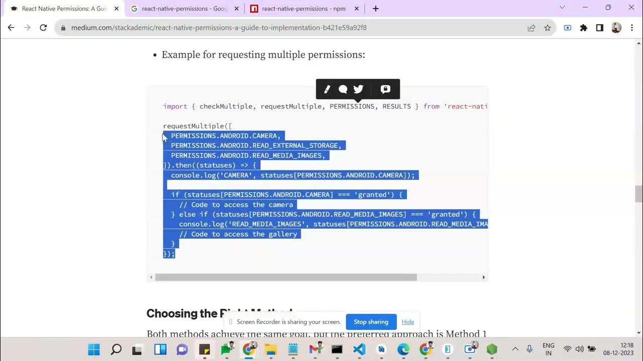 React Native Permissions: A Guide to Implementation - YouTube