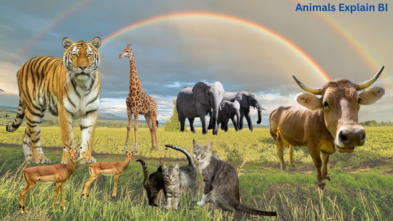 Lovely Funny Animals - Animal Sounds,Cat, Dog, Cow, Sheep, Lion, Pig ...