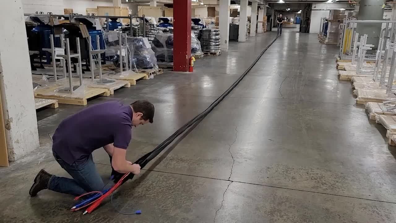 Reactor 3 Internally Heated Hose Scuff Jacket Installation - YouTube