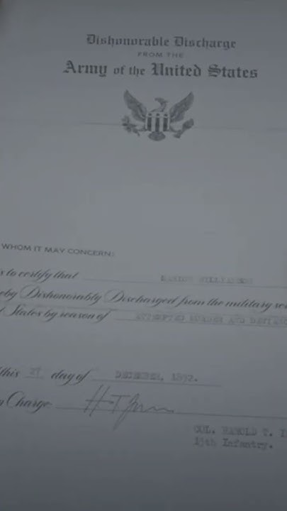 Bill’s dishonorable discharge - YouTube