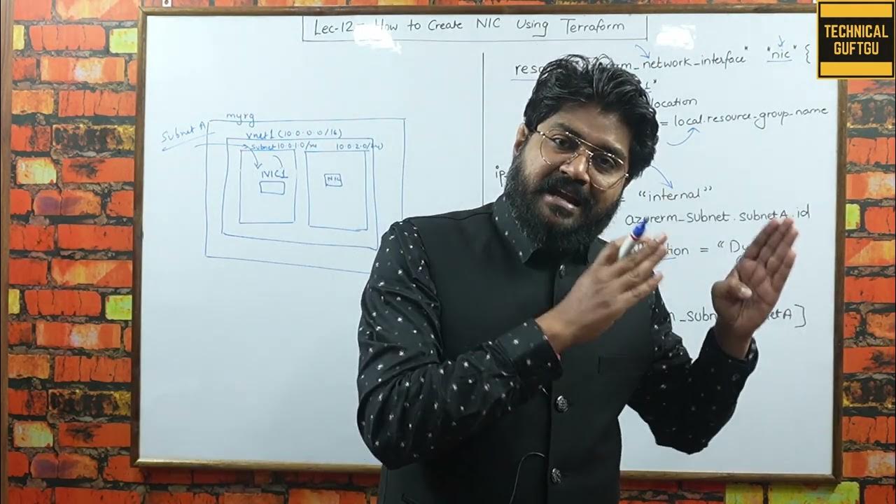 How to create NIC using terraform-Hindi/Urdu | Lec-12 | Terraform with Azure Complete Tutorials ...