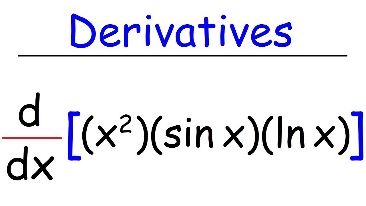 Product Rule With 3 Functions Derivatives Calculus YouTube