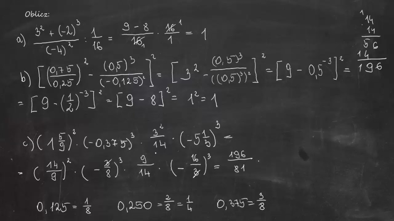 2 9 Oblicz A 3 2 2 3 4 2 1 16 YouTube