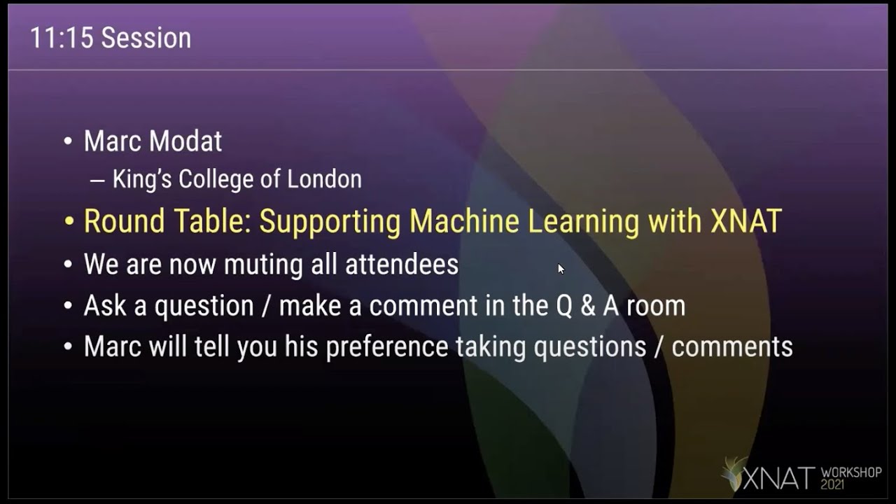 XNAT Workshop 2021: Round Table on XNAT and Machine Learning, hosted by Marc Modat - YouTube