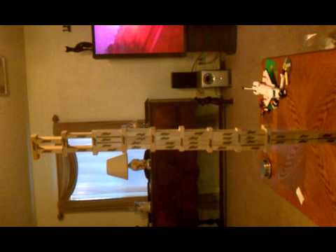 Jenga tower collapse - YouTube