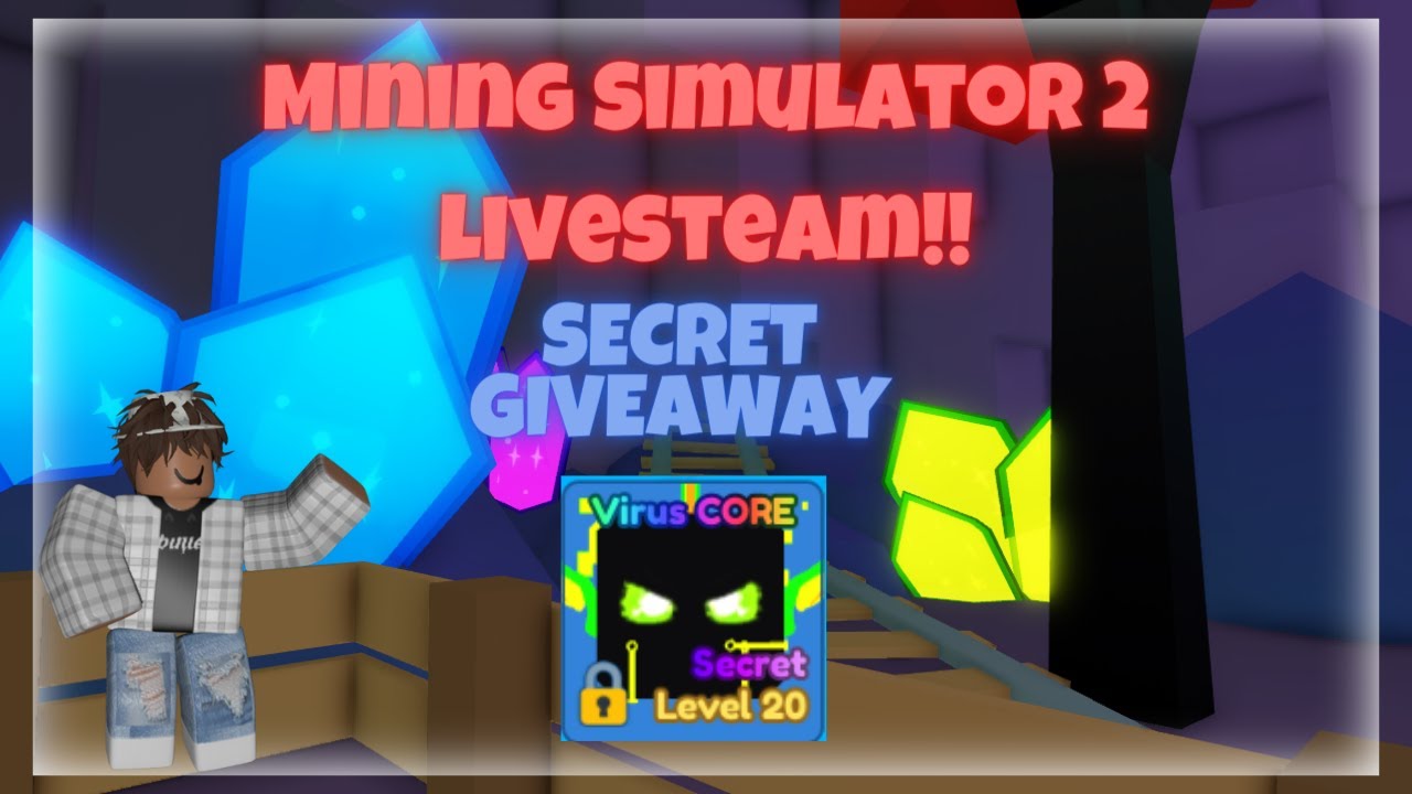 🔴Roblox Mining Simulator 2 Live Free Pets and Giveaways & Grinding Eggs ...