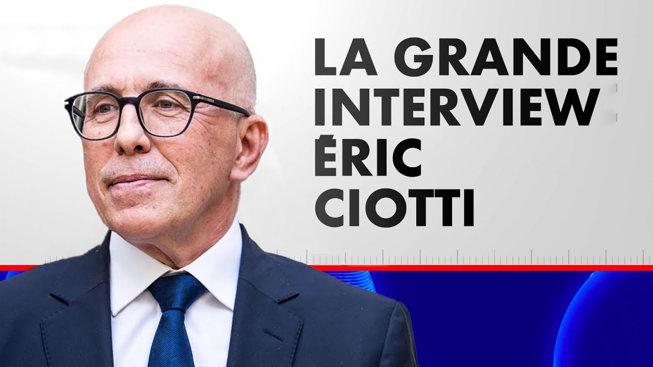 La Grande Interview avec Éric Ciotti, Président de l'UDR. CNews du 05 ...