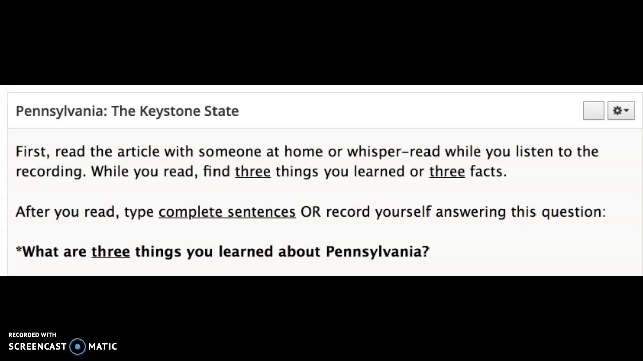 What to Do (PA Keystone State) - YouTube