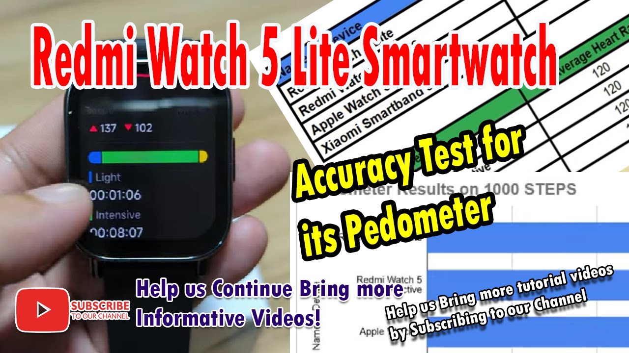 Redmi Watch 5 Lite Accuracy Test - Walking Sports Function ( Step ...