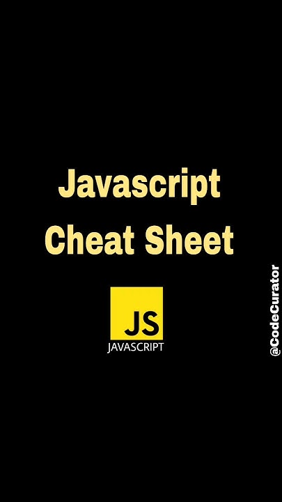 Javascript Cheatsheet Shortvideo Viralvideo Trending Js Cheatsheets Javascript Youtube