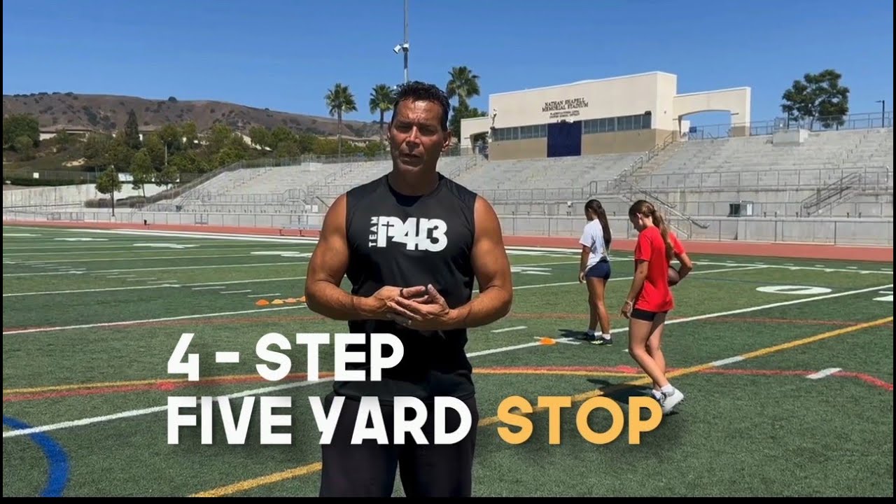 How to Run a Perfect 5-Yard Stop Route in 4 Steps! - YouTube