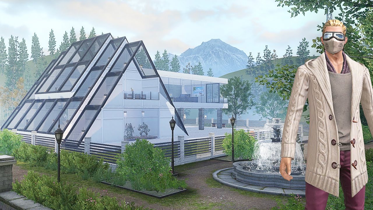 LifeAfter Manor Design - Modern Minimalist Double Manor - YouTube