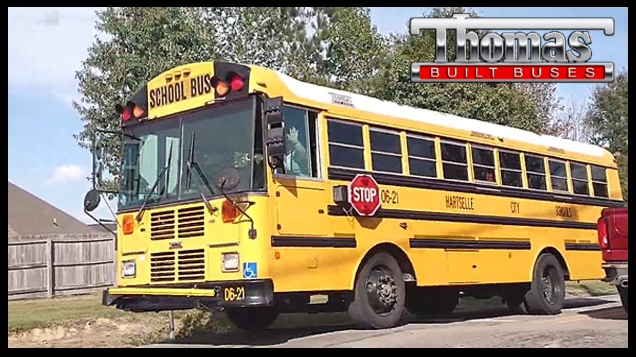 2006 Thomas EF School Bus - Passing By [Bus #0621] - YouTube
