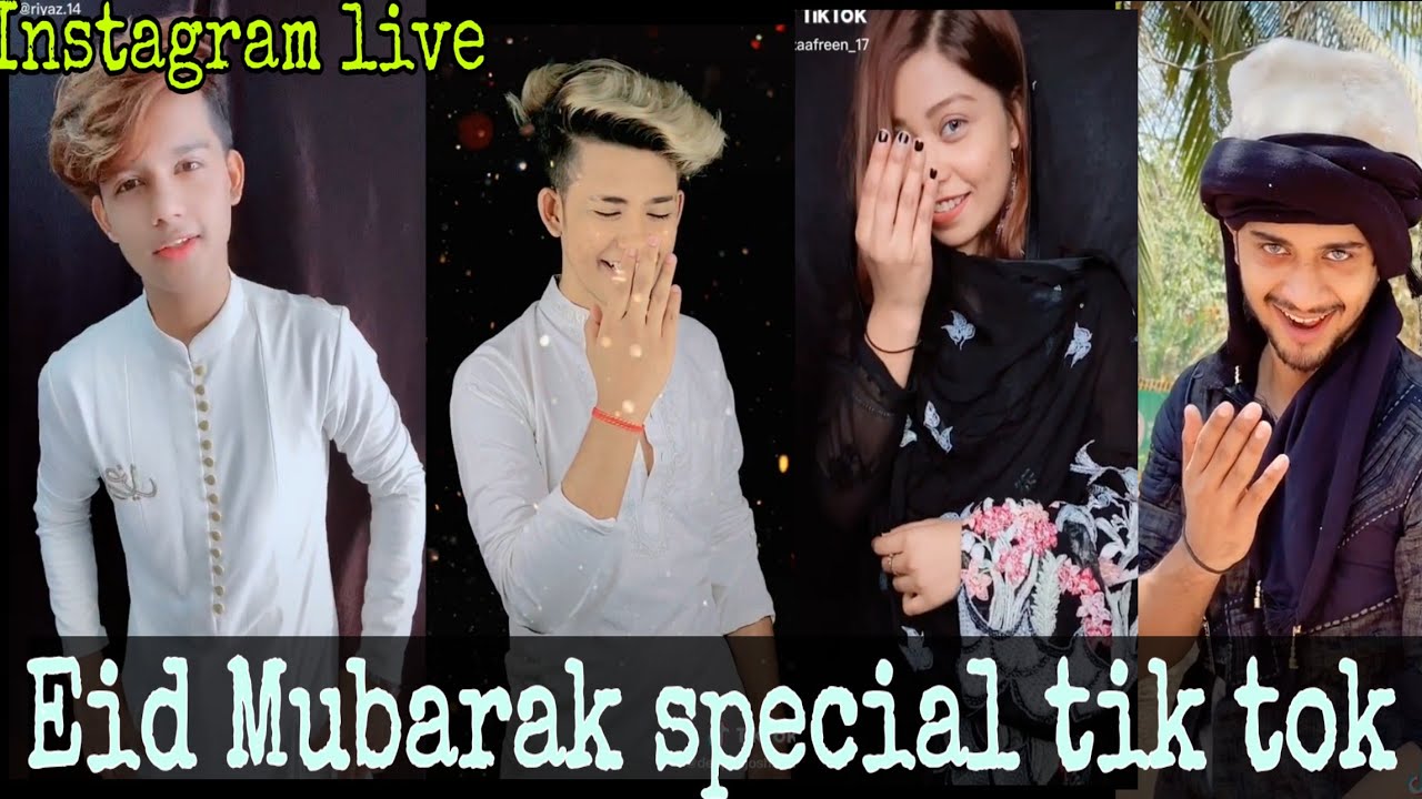 Eid MUBARAK special tik tok video||instagram live video||Riyaz,deepak,Arishf||tik tok video ...