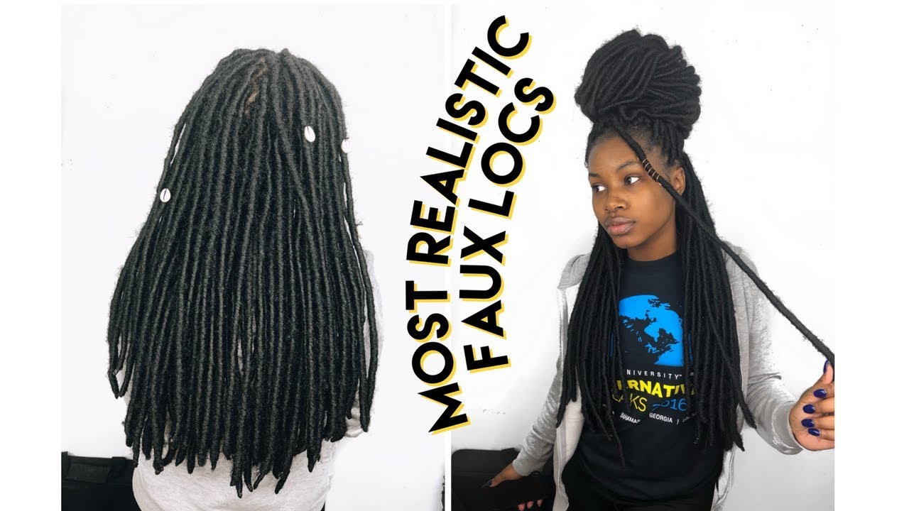 MOST REALISTIC FAUX LOCS | Tutorial - YouTube