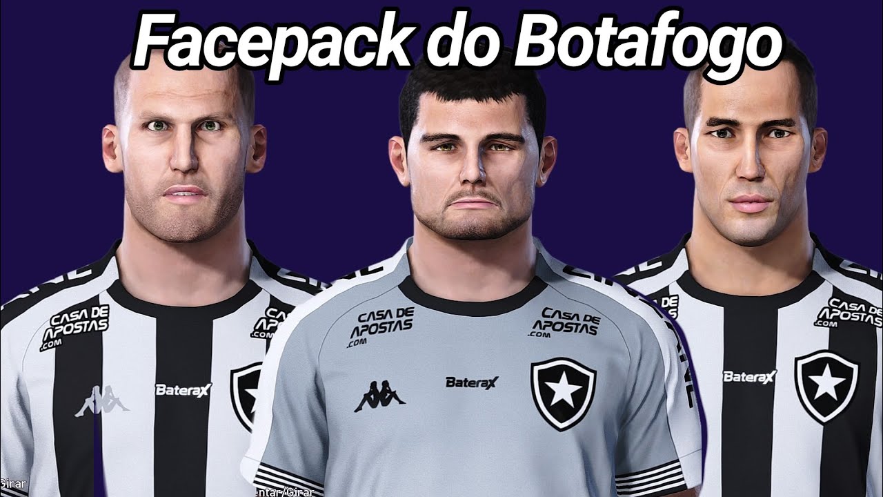 Facepack do Botafogo no pes 2021! Joel Carli, Douglas Borges e Gilvan ...