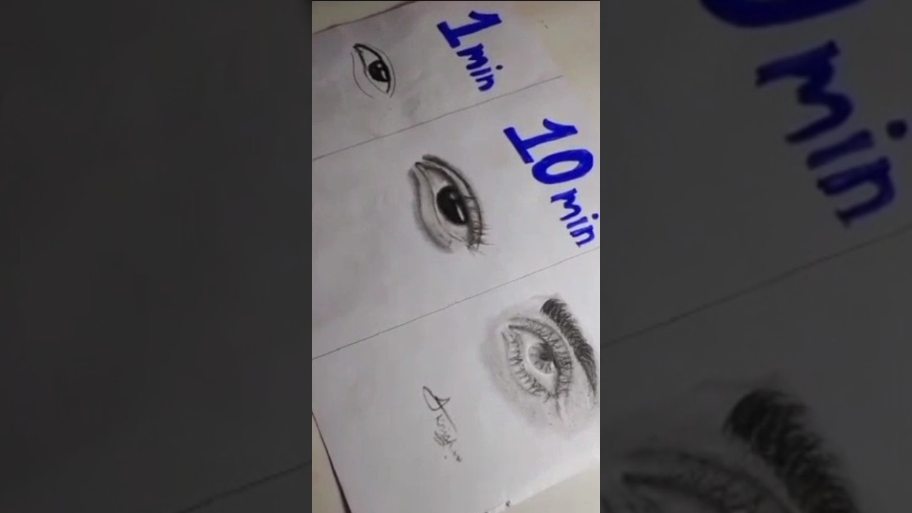 1 Minute , 10 Minute , 1 Hour #challenge #shorts #drawing - YouTube