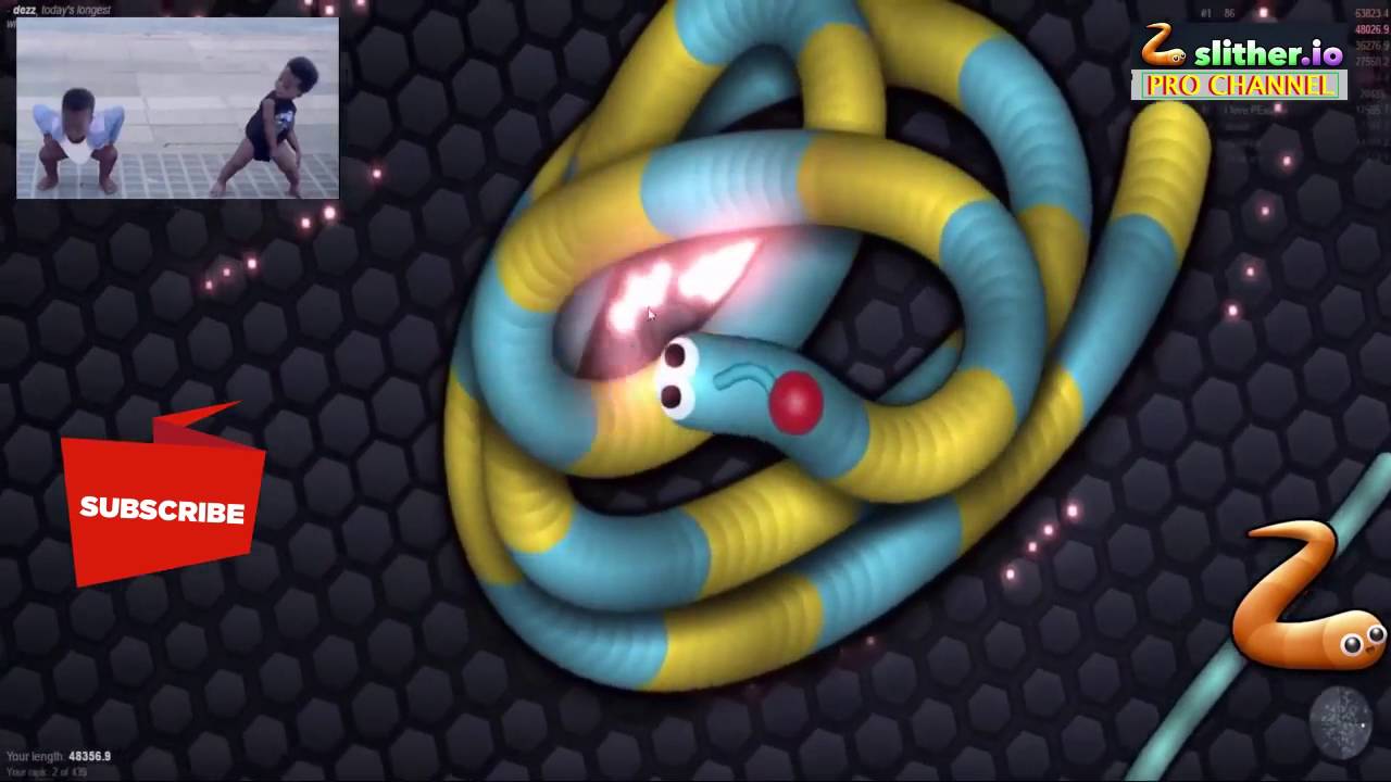 Slither.Io World Record | 89,000+ High Score Epic Tiny Snake Trolling ...