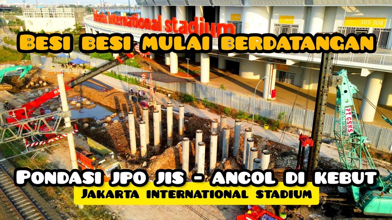 besi besi coran jpo jis - ancol mulai berdatangan pondasi di kebut ...