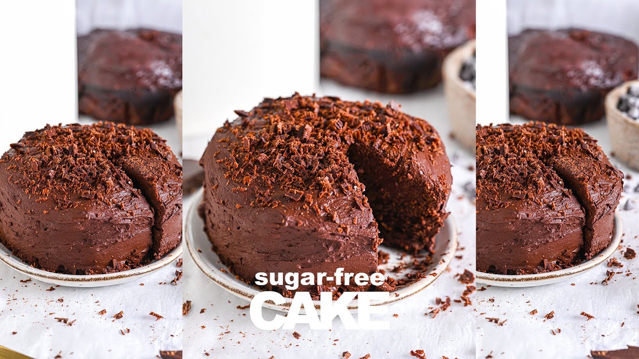 Easy Sugar-free Chocolate Cake with Frosting | 83 KCAL ONLY!!! - YouTube