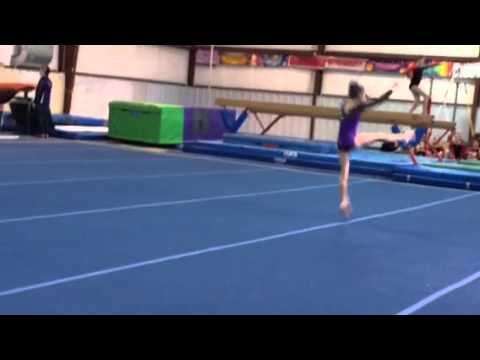 10 year old gymnastic floor routine - YouTube