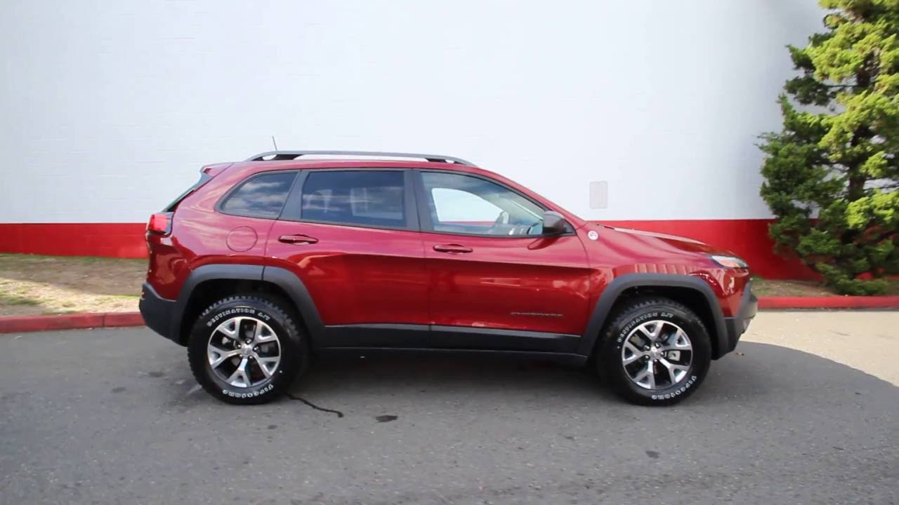 2017 Jeep Cherokee Trailhawk 4X4 | Deep Cherry Red Crystal | HW529907 ...