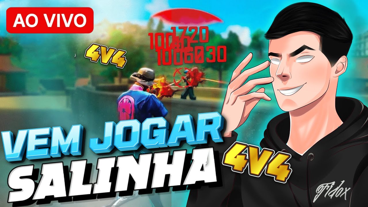 🔥 FREE FIRE AO VIVO - FIDOX 🔥 FIDOX REVELA 🔥 4x4 e 6X6 COM INSCRITOS 🔥 ...