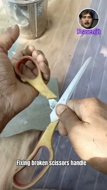 How to handle scissors #short #broken #repair #youtubeshorts - YouTube