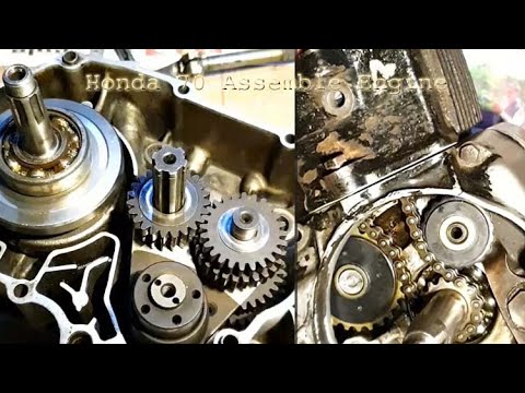 How To Assemble Complete CD 70 Honda Motorcycle Engine| Honda CD70 ...