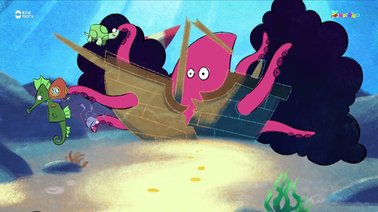 ticklish cartoon octopus - YouTube