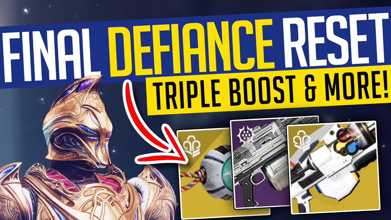 Destiny 2 | FINAL DEFIANCE RESET! TRIPLE Rank Boost, Season FINALE ...