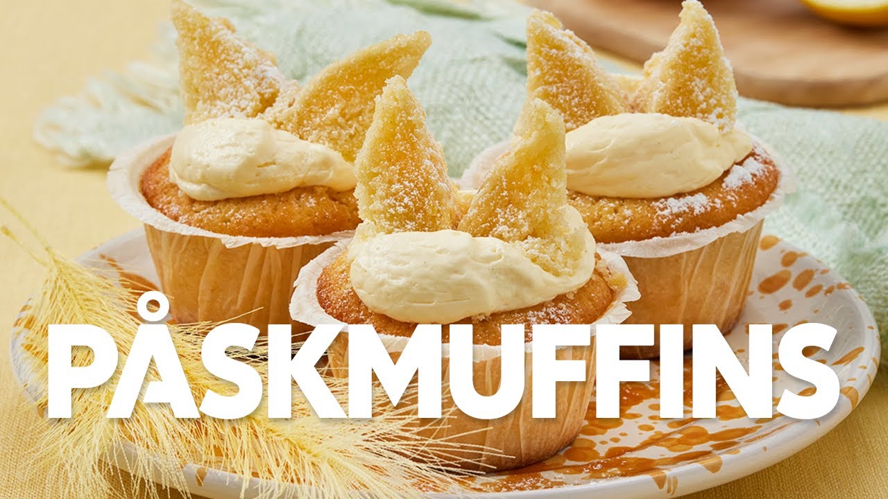 Påskmuffins - supergulliga muffins med smak av citron 🐣🧁 - YouTube