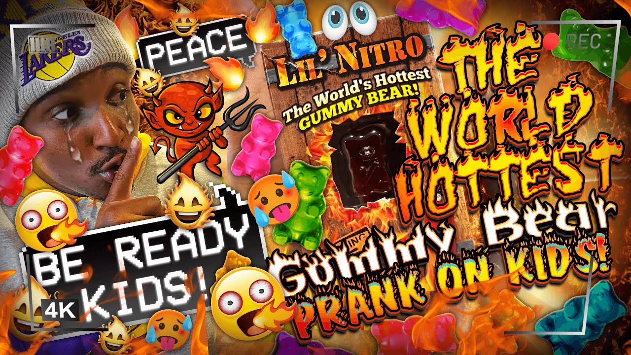 LIL' NITRO THE WORLD HOTTEST GUMMY BEAR PRANK ON KIDS GONE WRONG SMH ...